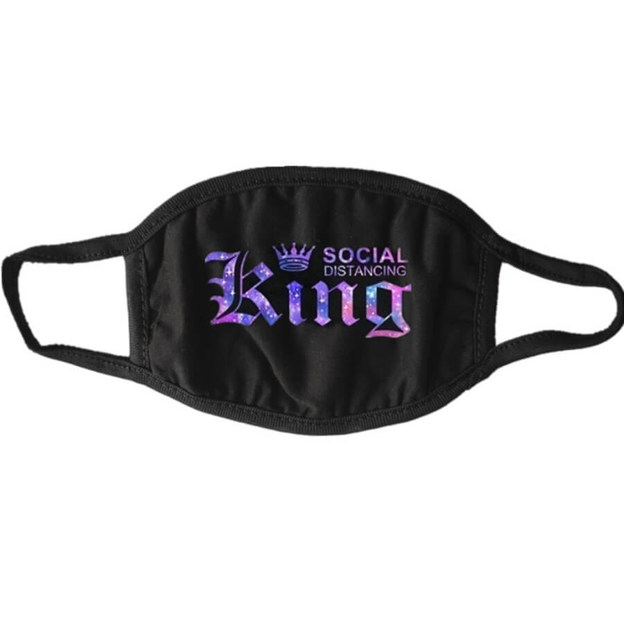Lovely Letter Print Black Face Mask Sale | LovelyWholesale