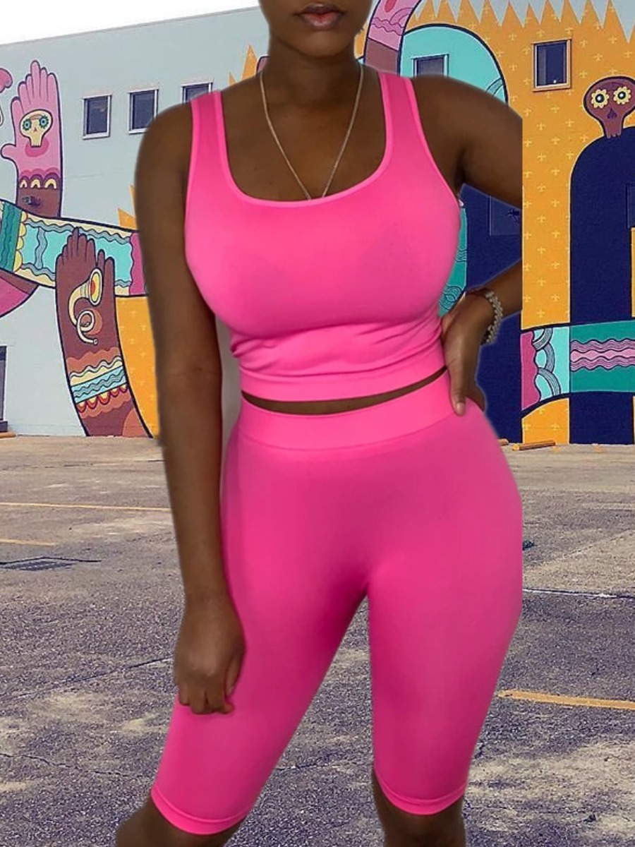 LW Cami Skinny Yoga Shorts Set Sale | LovelyWholesale